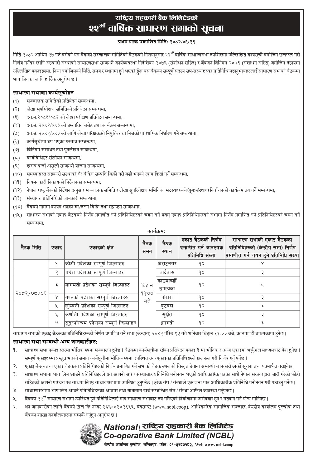 Branch Location | National Cooperative Bank Limited